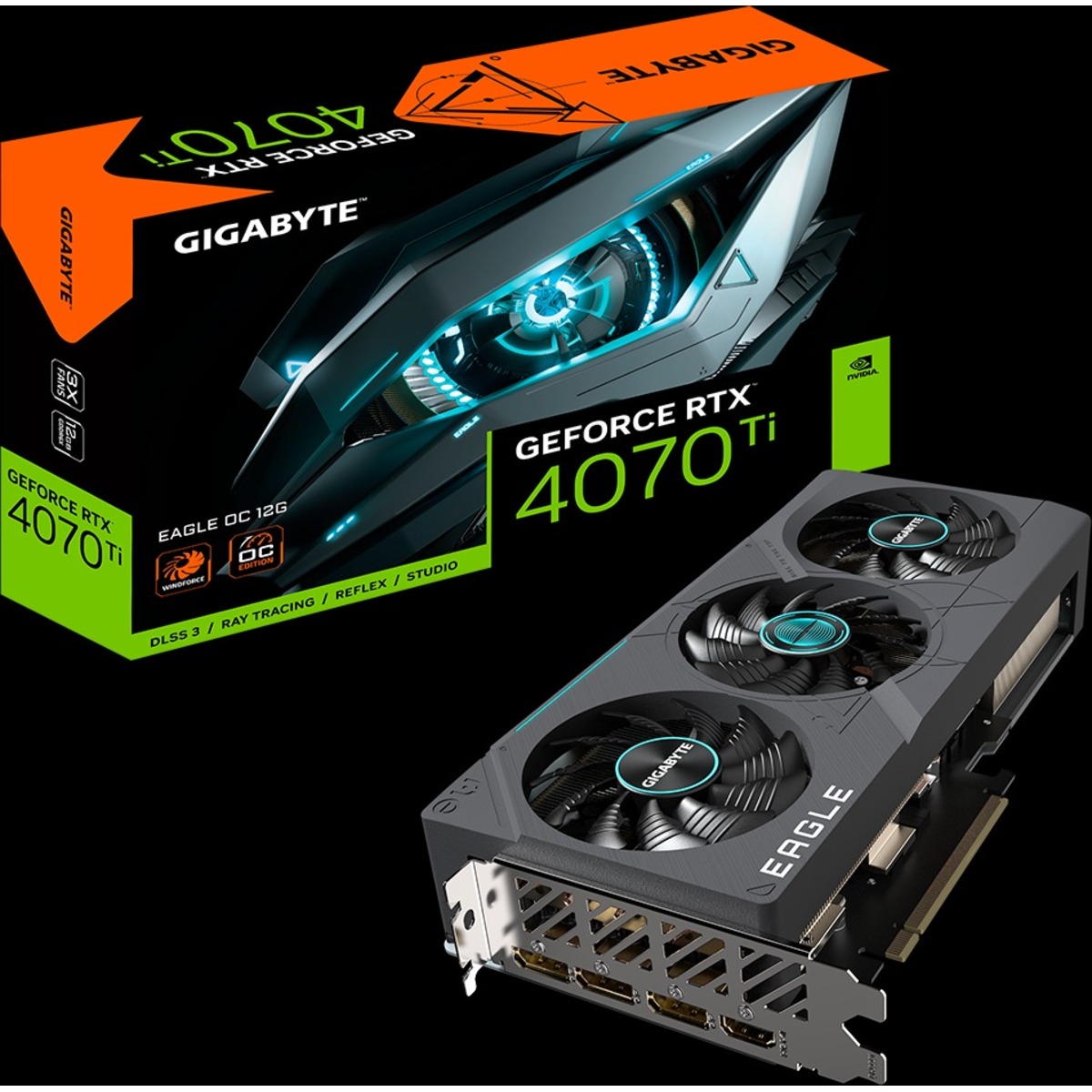 Купить Видеокарта GIGABYTE GeForce RTX 4070 Ti EAGLE OC 12G rev. 2.0 ...